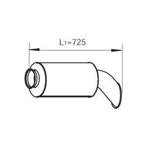 Silencieux Éch. Secondaire Pour Volvo - 1676499 - 44T969958