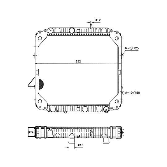 Radiateur Pour Mercedes Lk Ln - 6739900032 - 44T6745002803