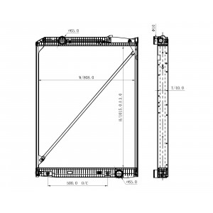 Radiateur Eau Pour Mercedes Actros - 9425002503 - 44T648287