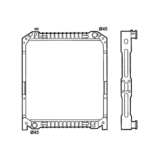 Radiateur D'eau Pour Iveco Eurocargo - 4849400 - 44T848360