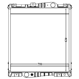 Radiateur Eau Pour Volvo F Fl Fe - 1676627 - 44T469992