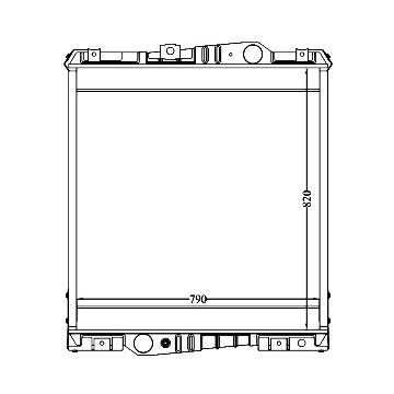 Radiateur Eau Pour Volvo F Fl Fe - 1676627 - 44T469992