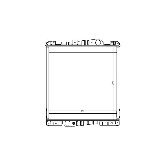 Radiateur Eau Pour Volvo F Fl Fe - 1676627 - 44T469992