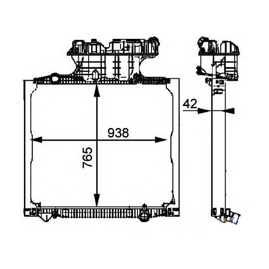 Radiateur Eau Pour Man Tga / Tgs - 81061016518 - 44T060992