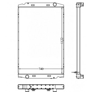 Radiateur D'eau Pour Iveco Stralis 41214781 Hella 8mk 376 722-211 ...