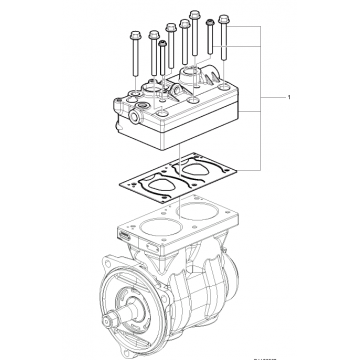 Kit Réparation Culasse Compresseur Pour Volvo Fm - 20569930 - 44T539567