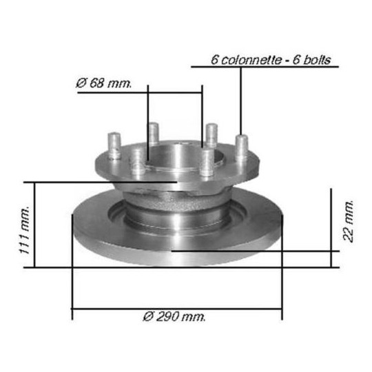 Disque De Frein Av Pour Iveco Daily 1908772 42470842 93821918 - 44T884843