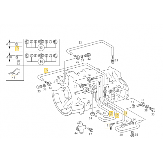 Tube Polyamide, Noir 25 M Pour Mercedes Benz 0089976082 - P44008494