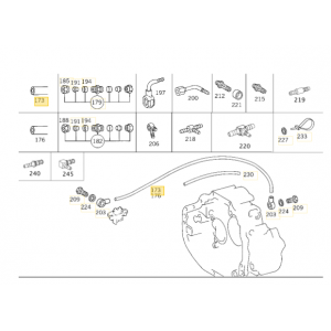 Tube Polyamide, Noir 25 M Pour Mercedes Benz 0009872727 - P44008495