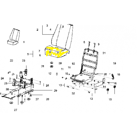 Assise De Siège Conducteur Pour Renault Trucks 7485149790 - P44008893