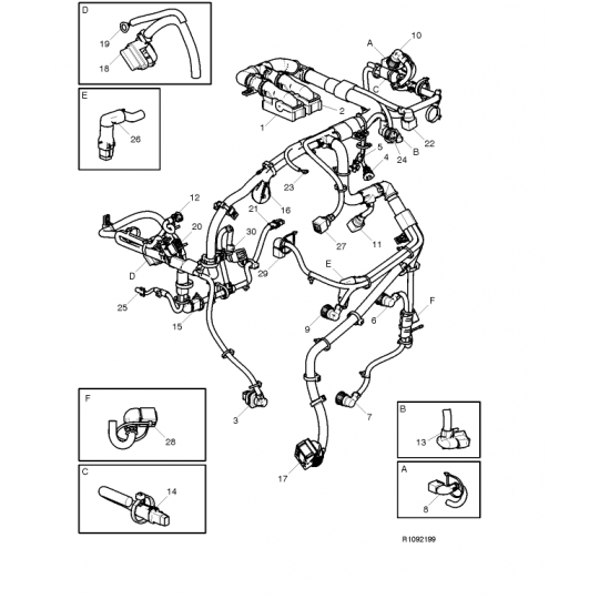 Faisceau Moteur Pour Renault Trucks 7422222077 - P44012262