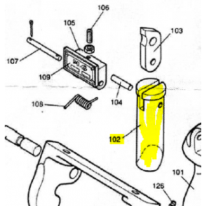 Axe Central Complet N° 102 + 103 Crochet Mg - P44014089