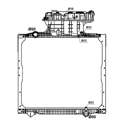 Radiateur Eau Pour Man Tgs 81061010058 - P44001685